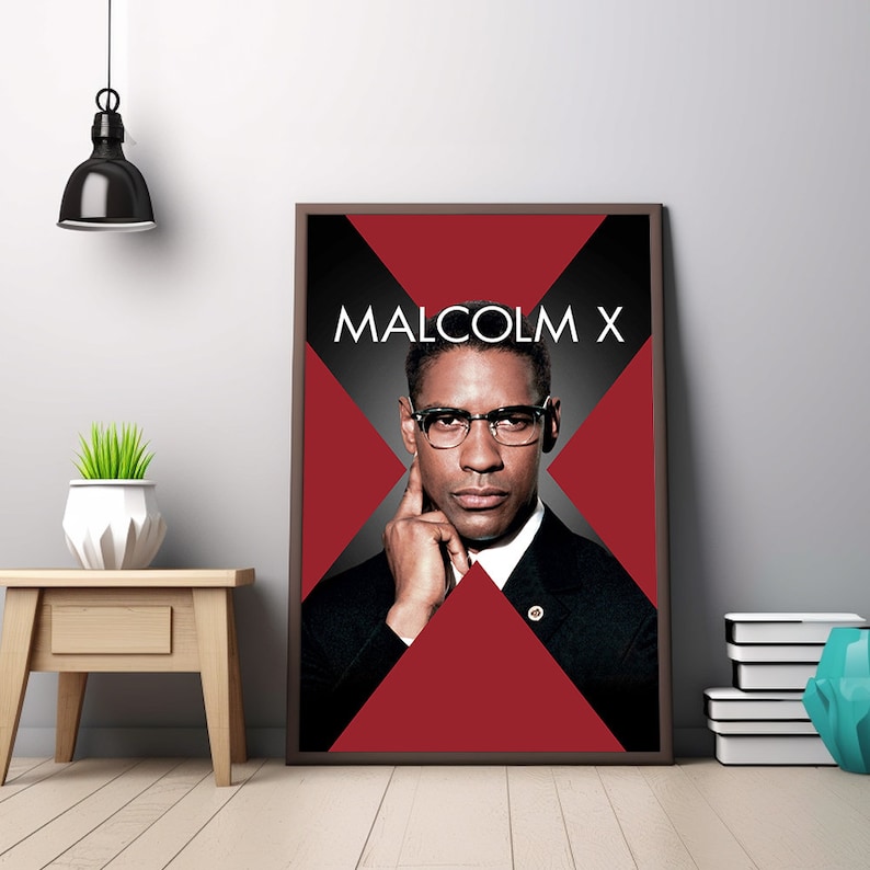 Malcolm X Movie Poster: Classic Vintage Canvas Art - Etsy