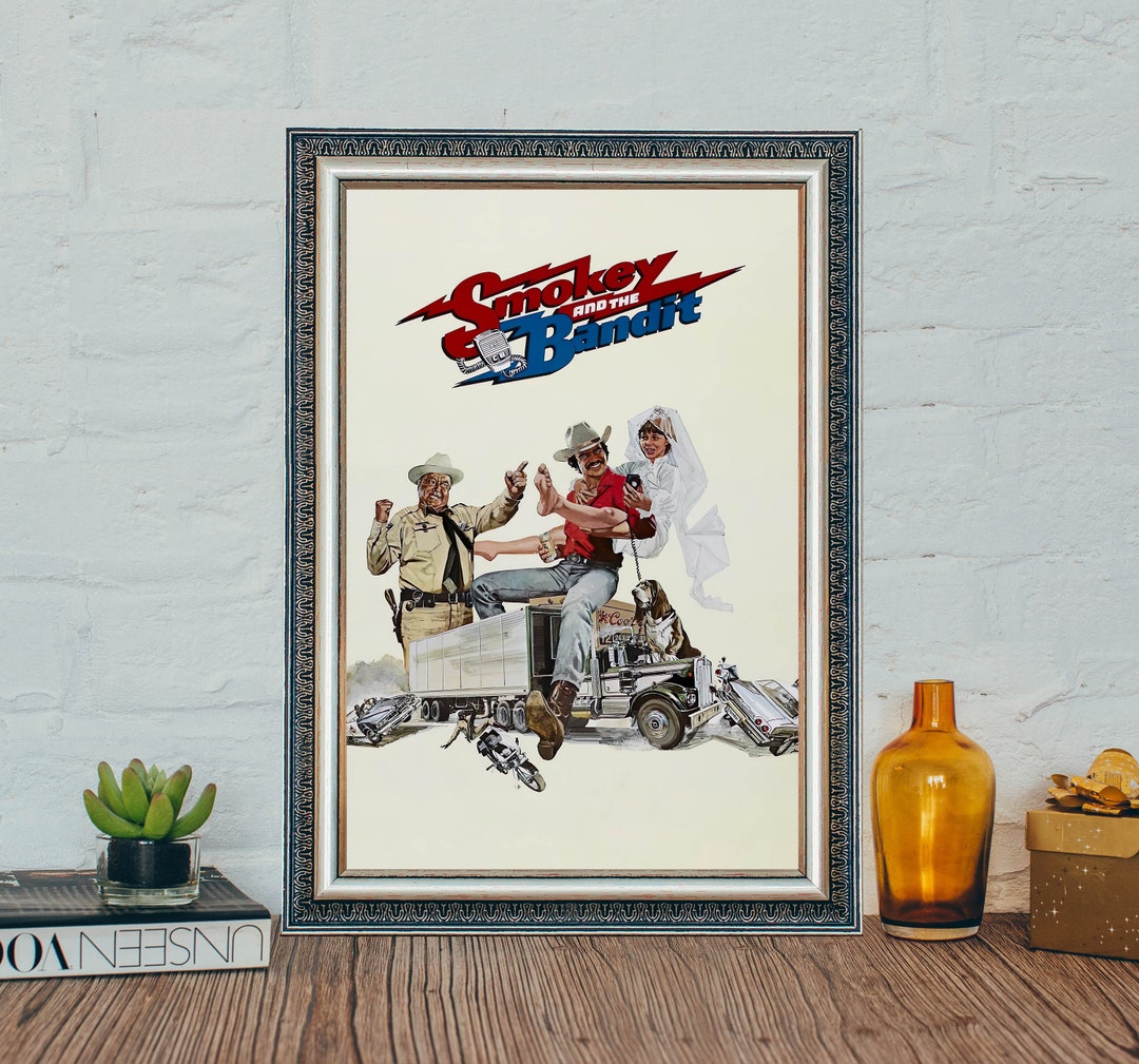Smokey and the Bandit Movie Poster: Vintage Canvas Print - Etsy
