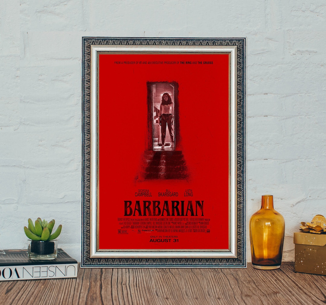 Barbarian Movie Poster, Classic Horror Movie Barbarian Poster, Vintage ...