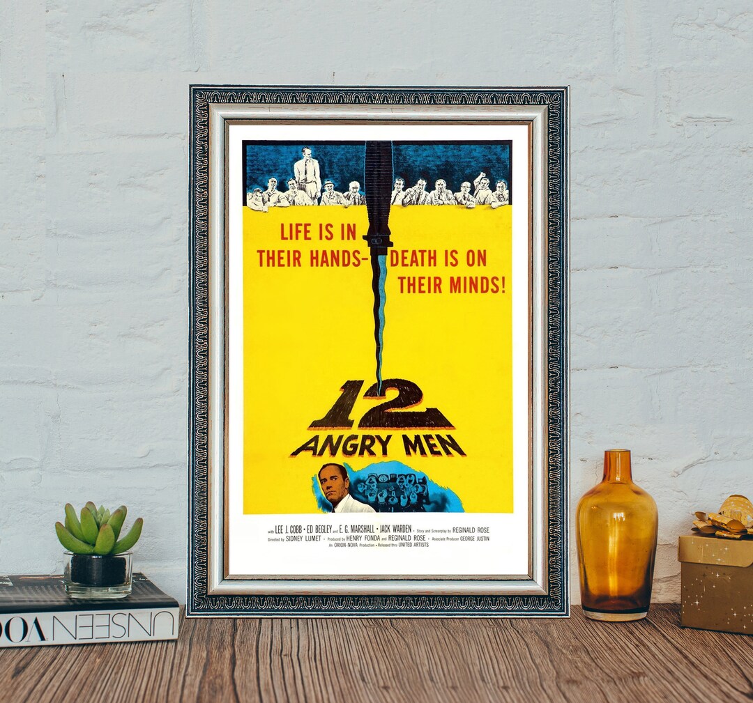 12 Angry Men Movie Poster: Classic Film Canvas Print - Etsy