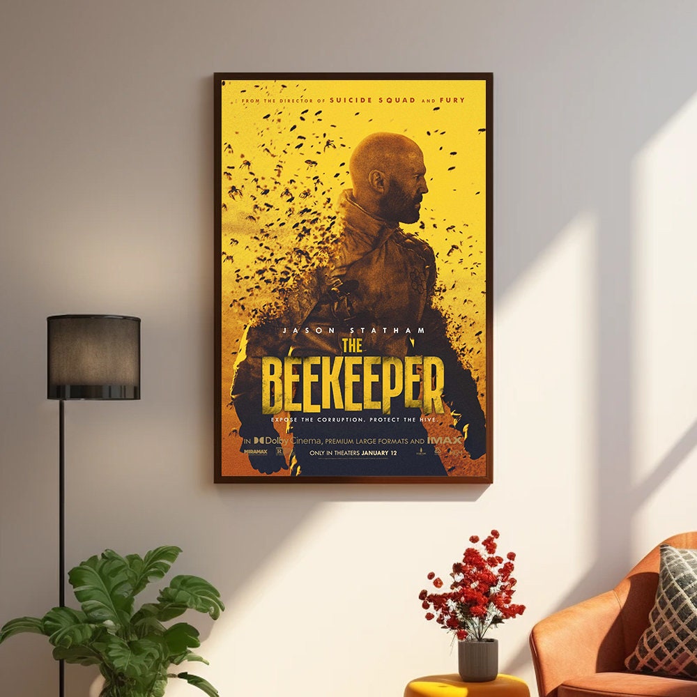The Beekeeper Movie Poster, The Beekeeper (2024) Classic Movie Poster ...