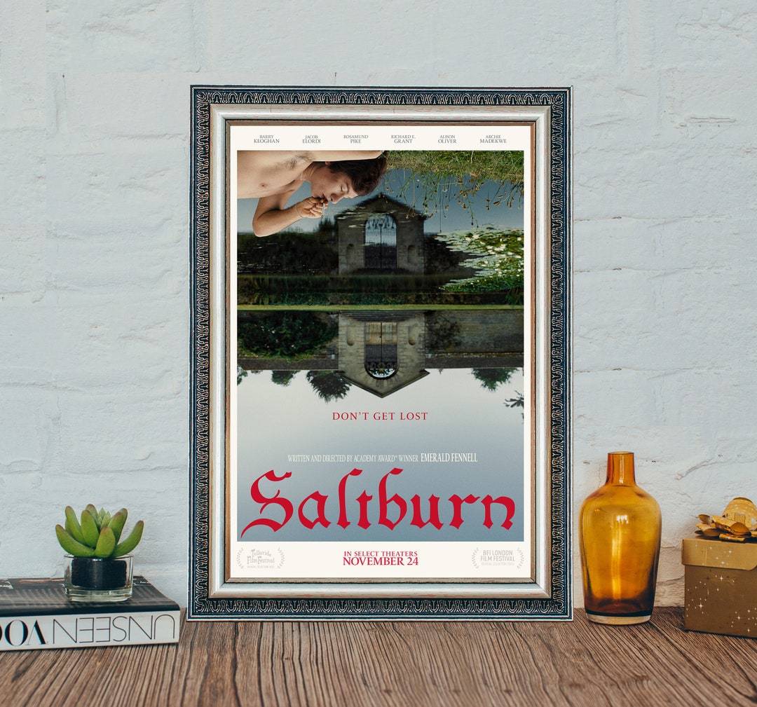 Saltburn Movie Poster, Saltburn 2023 Classic Movie Poster, Vintage ...
