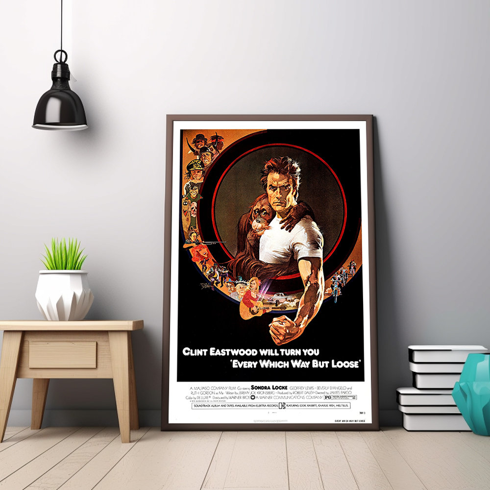 Every Which Way but Loose Movie Poster: Classic Canvas Art - Etsy