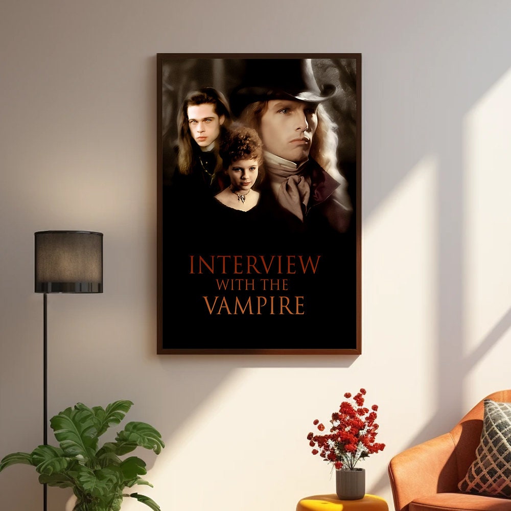 Interview With the Vampire Movie Poster: Tom Cruise, Brad Pitt Canvas ...