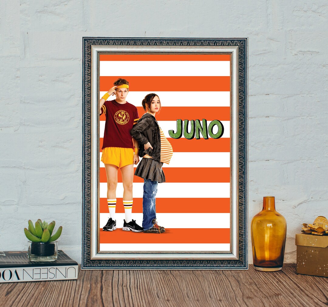 Juno Movie Poster, Juno (2007) Classic Movie Poster, Vintage Canvas ...