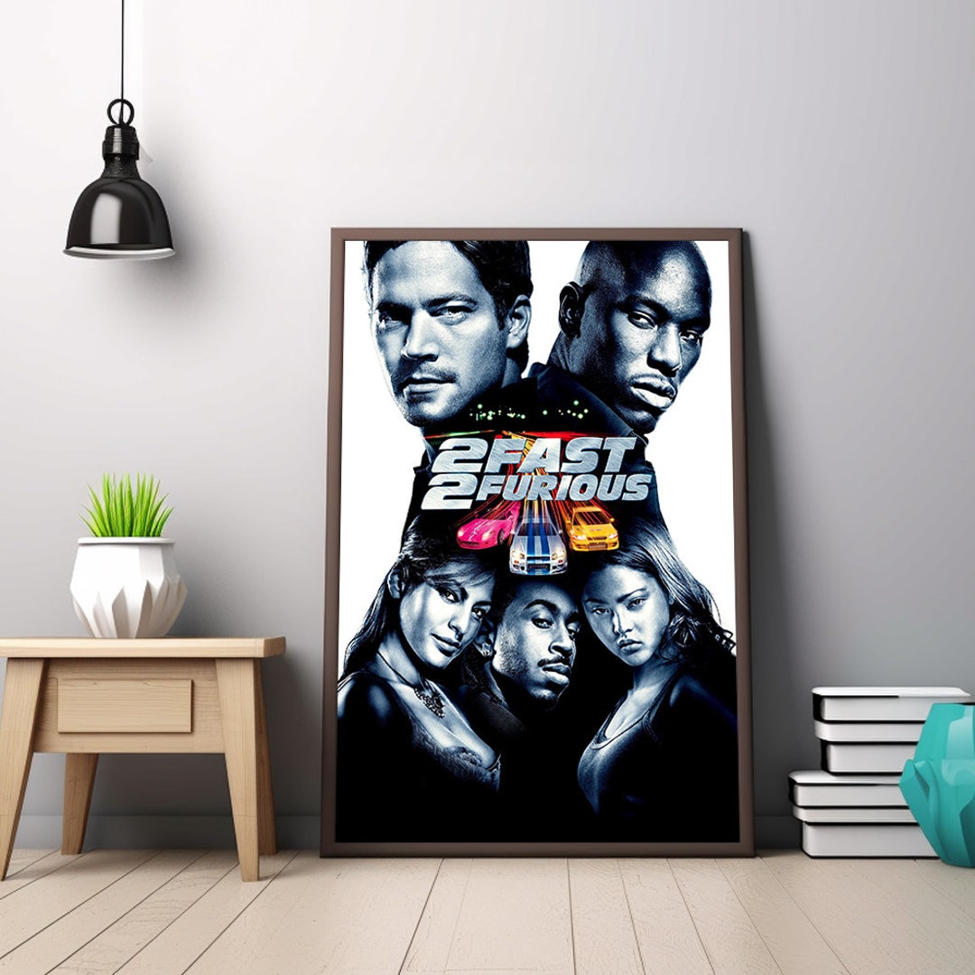 2 Fast 2 Furious Movie Poster, Fast and the Furious (2001) Classic ...