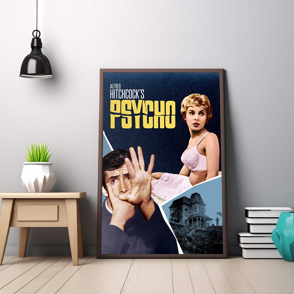 Psycho Movie Poster, Classic Movie Psycho Poster, Silk Cloth Photo ...