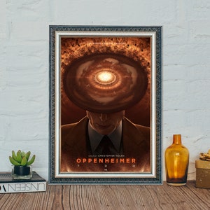 Oppenheimer Movie Poster, Cillian Murphy Classic Vintage Movie Poster, Christopher Nolan Classic ...