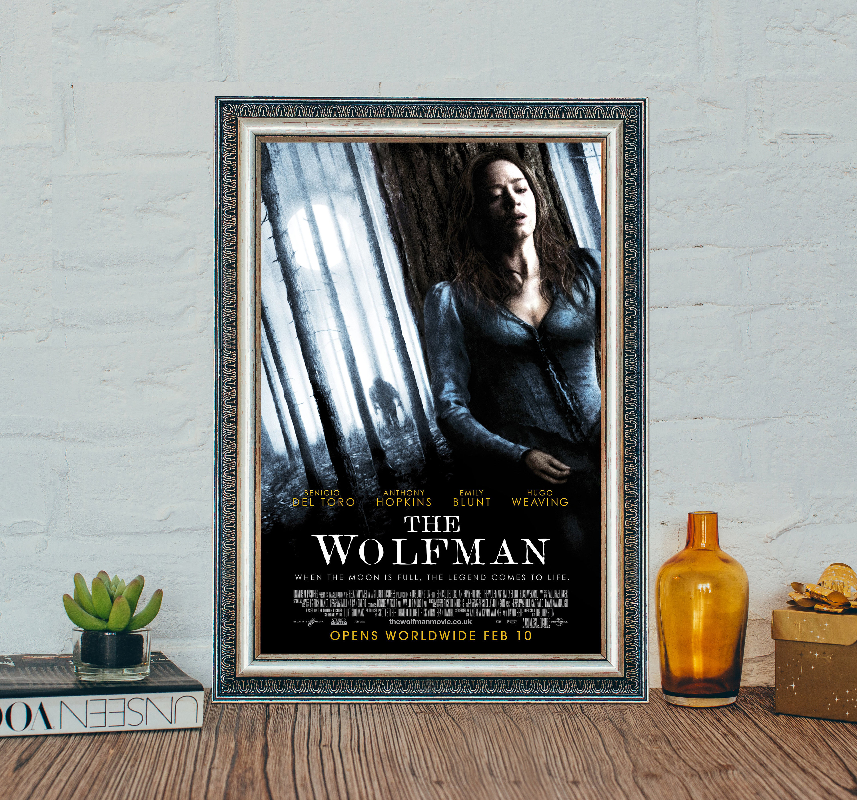 The Wolfman Movie Poster the Wolfman 2010 Classic Vintage - Etsy