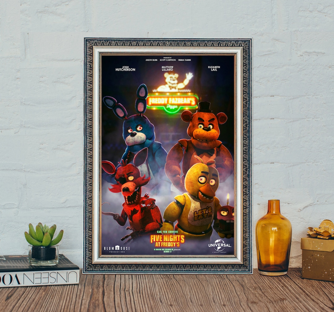 Five Nights at Freddy's Movie Poster: Vintage Film Art, Canvas Cloth - Etsy
