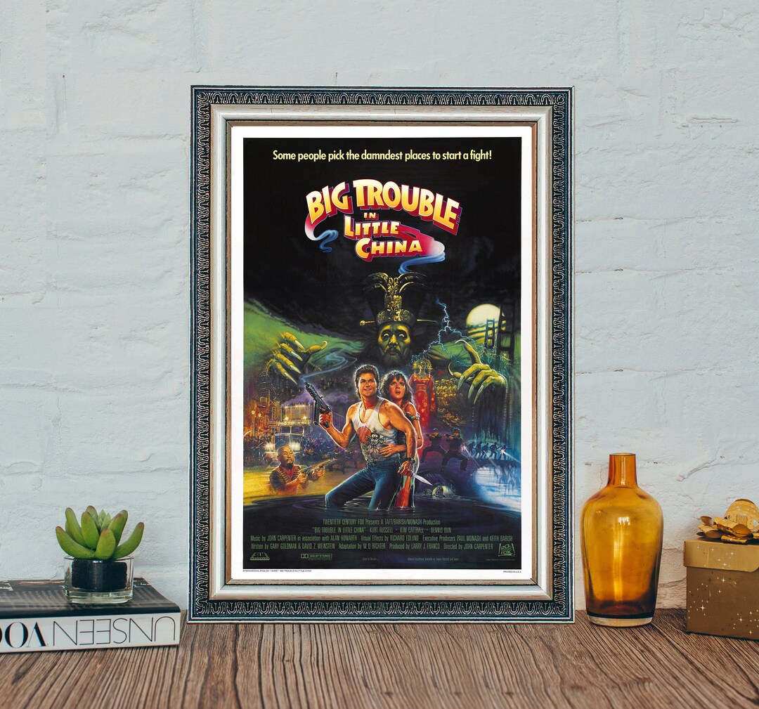 Big Trouble in Little China Movie Poster: Vintage Canvas Print - Etsy