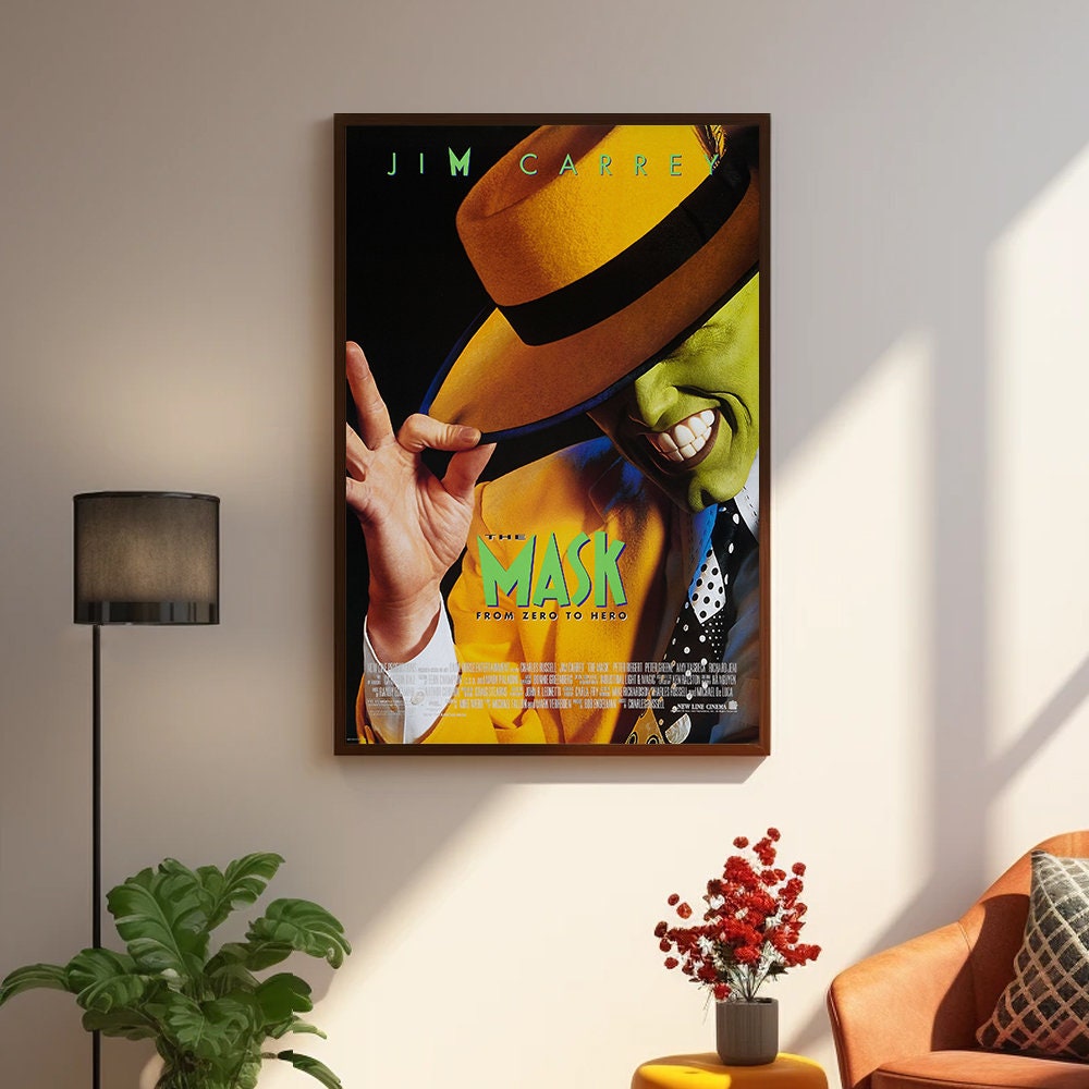 The Mask 1994 Movie Poster Jim Carrey Classic Vintage Movie - Etsy