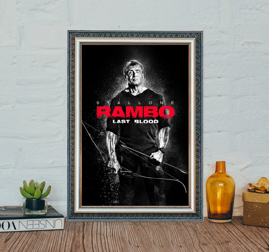 Póster de la película Rambo Last Blood, póster de película vintage ...