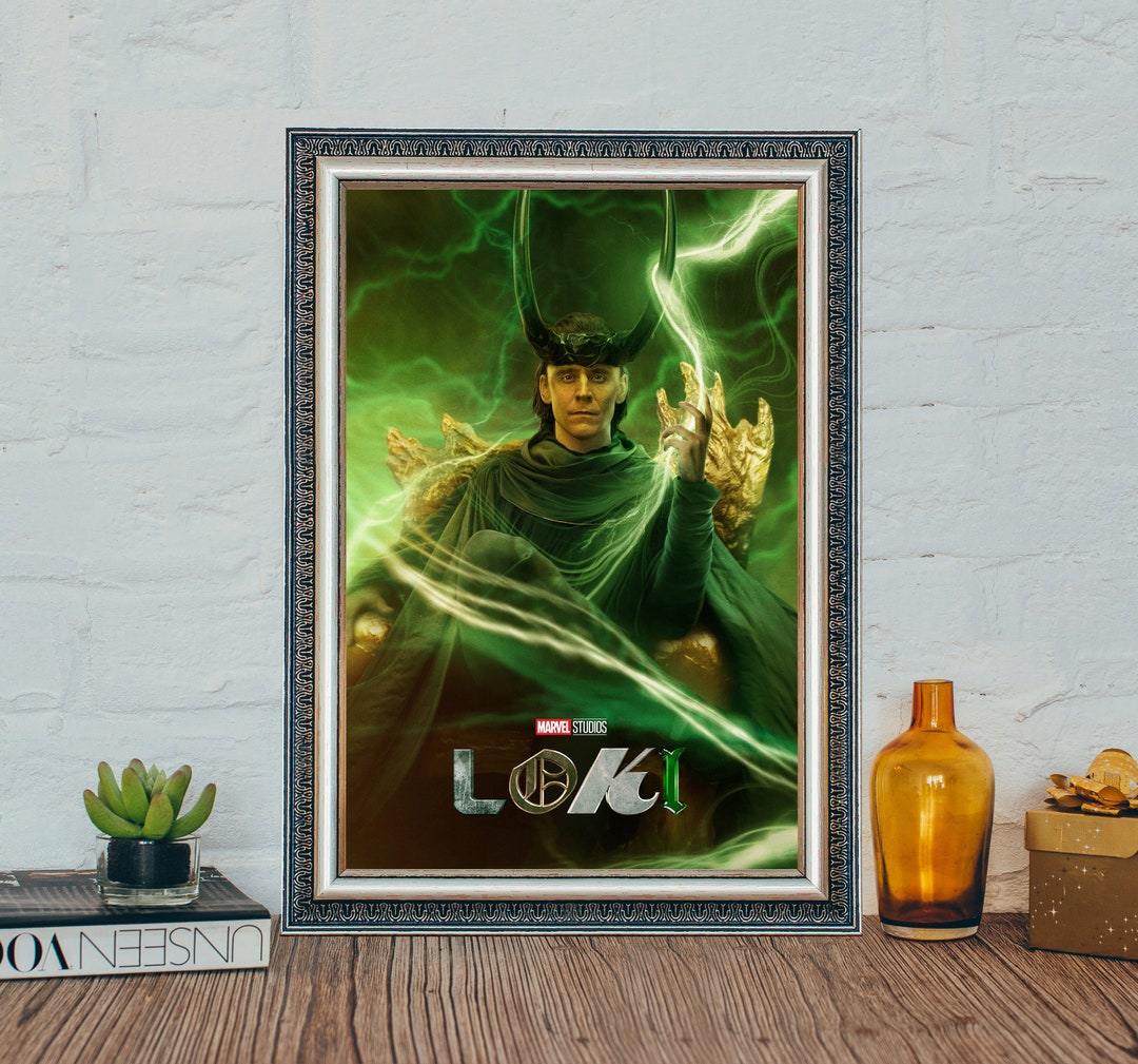 Loki 2 Movie Poster, Loki Classic Movie Poster, Tom Hiddleston Vintage ...