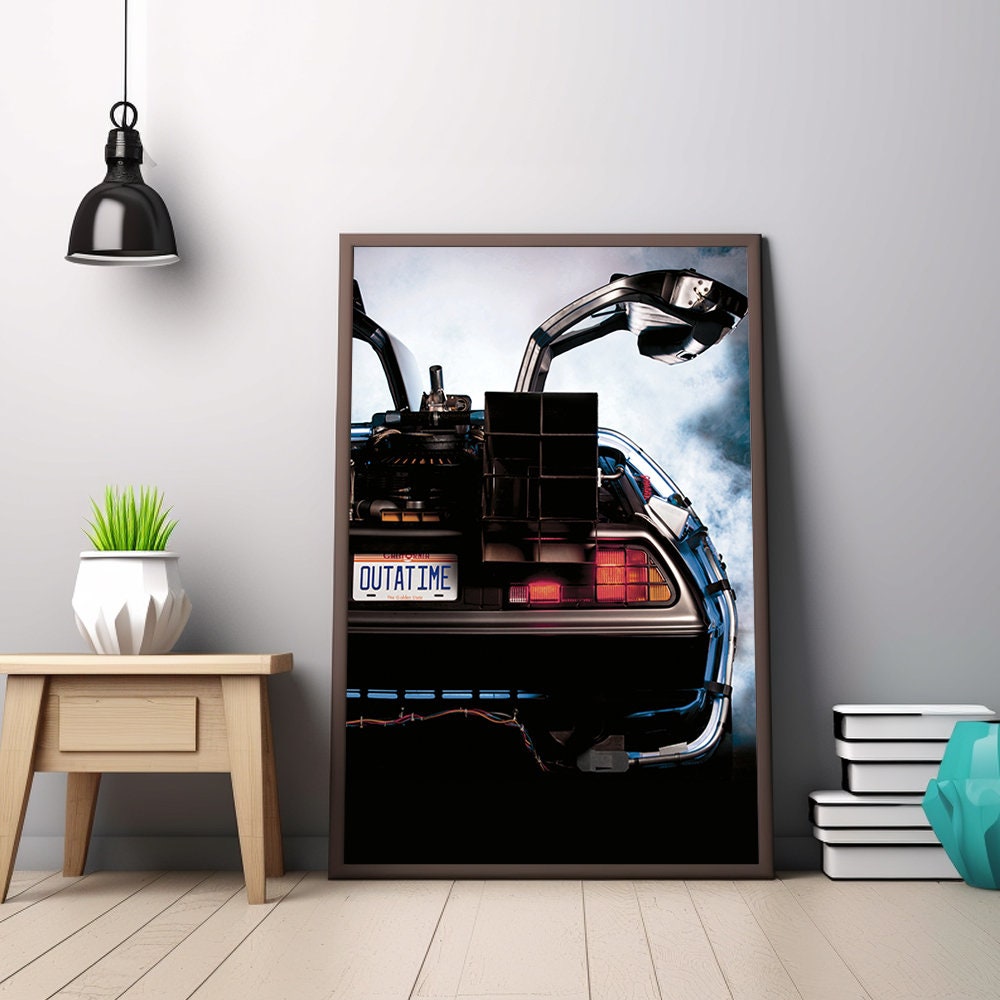 Back to the Future Delorean Poster, Back to the Future Classic Vintage ...