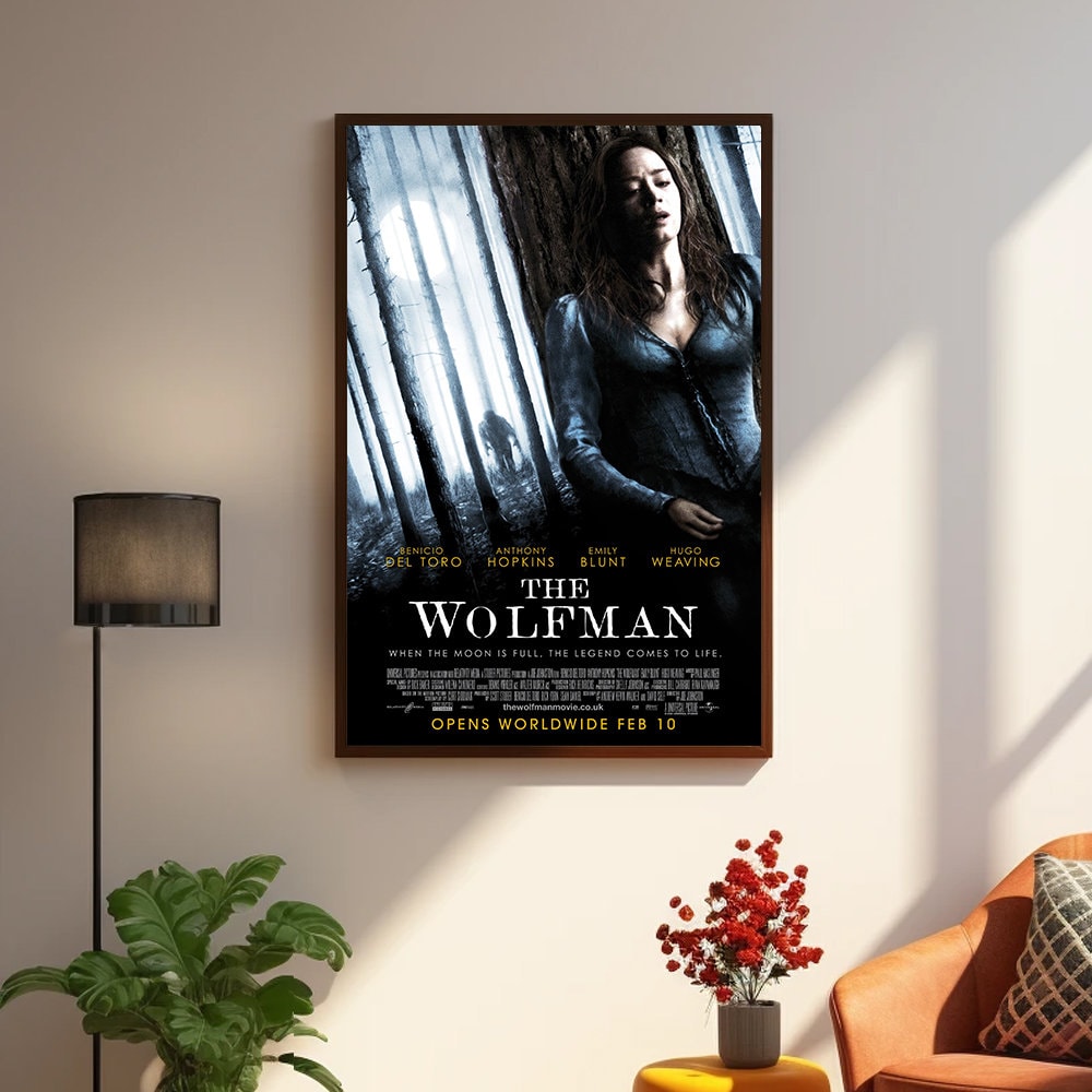 The Wolfman Movie Poster the Wolfman 2010 Classic Vintage - Etsy