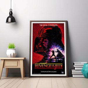Star Wars Episode VI: Revenge of the Jedi - Vintage Movie Canvas Print ...