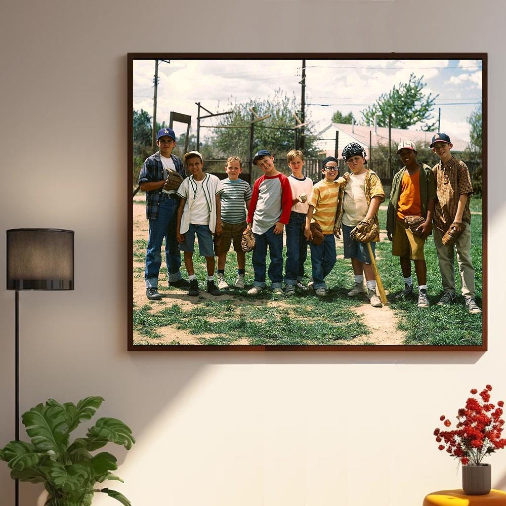Sandlot Movie Poster, the Sandlot Movie Poster, High Quality Canvas ...