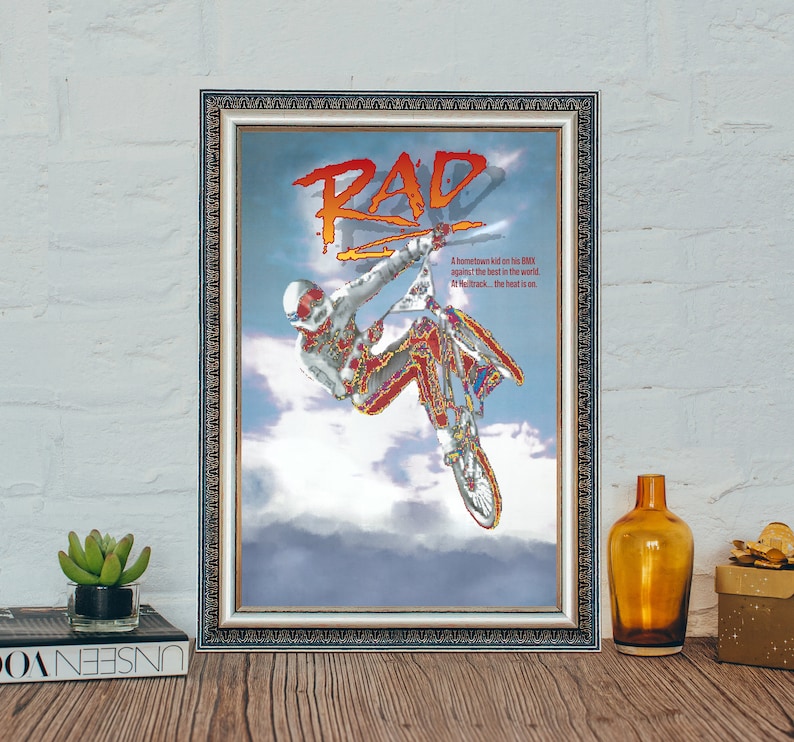 Rad 1986 Movie Poster, Rad Classic Vintage Movie Poster, Classic Canvas ...