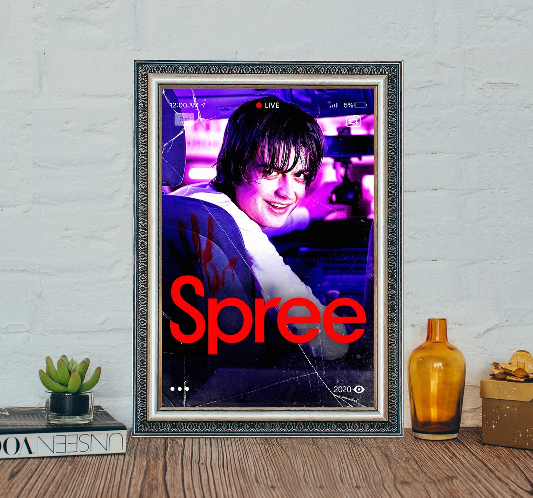 SPREE Movie Poster, SPREE Classic Vintage Horror Movie Poster, Canvas ...