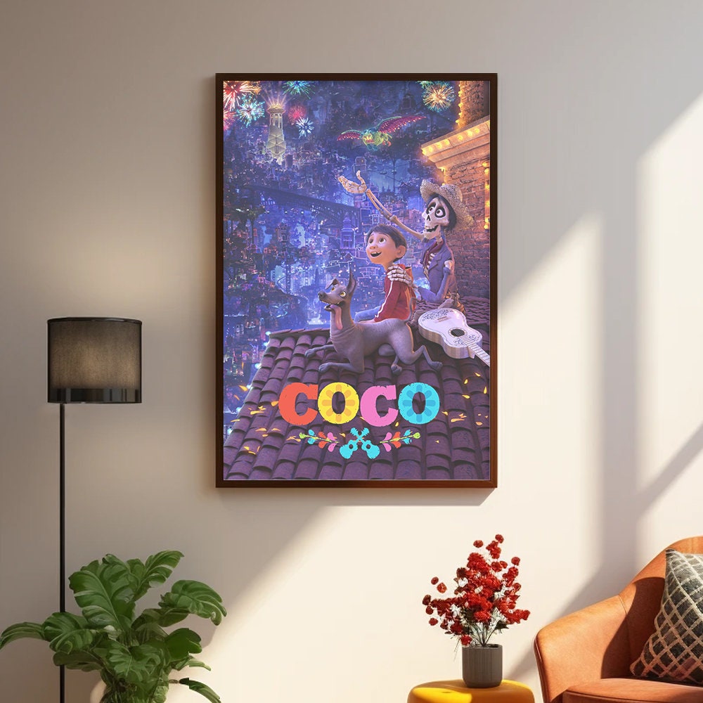 COCO Movie Poster Coco Classic Vintage Movie Silk Cloth - Etsy