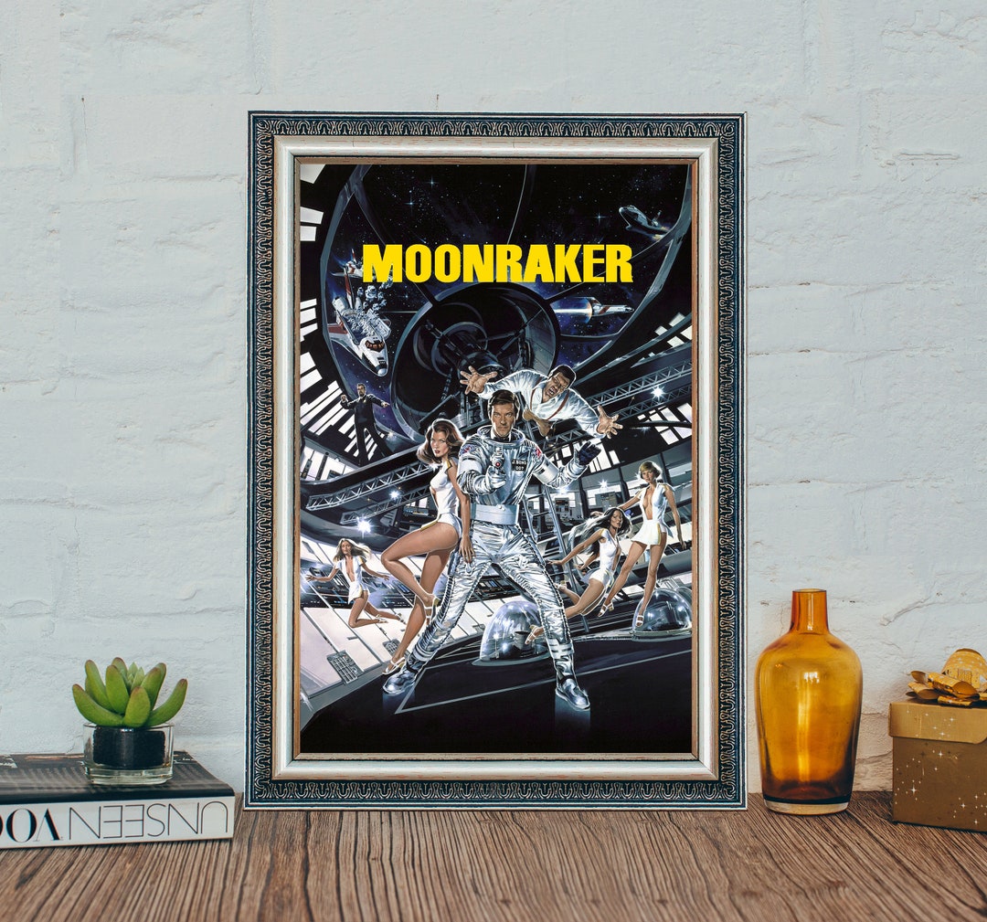 Moonraker Movie Poster, Moonraker Classic Vintage Movie Poster, Classic Movie Canvas Cloth ...
