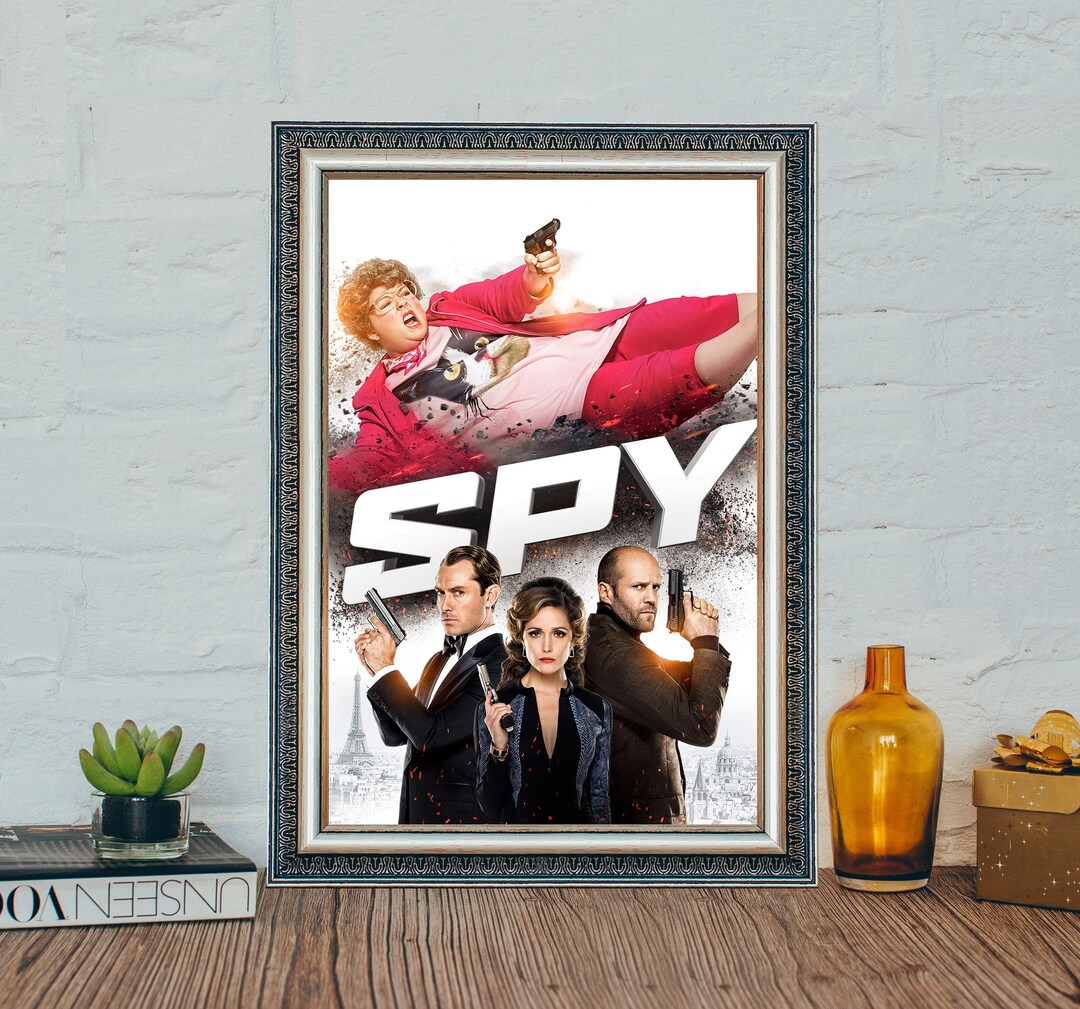 Spy (2015) Movie Poster, Spy Classic Movie Poster, Vintage Canvas Cloth ...