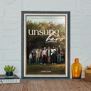 Unsung Hero Movie Poster, Unsung Hero 2024 Classic Vintage Movie Poster ...