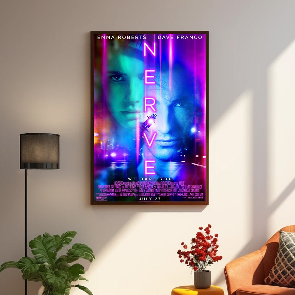 Nerve 2016 Movie Poster Nerve Classic Fiction Movie Poster - Etsy