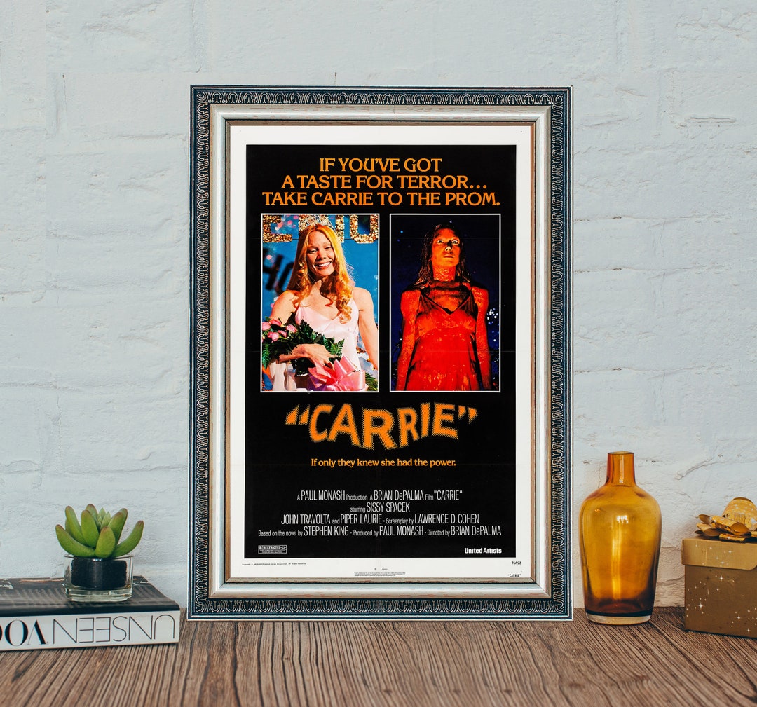 Carrie (1976) Movie Poster, Classic Movie Carrie Poster, Vintage Canvas ...