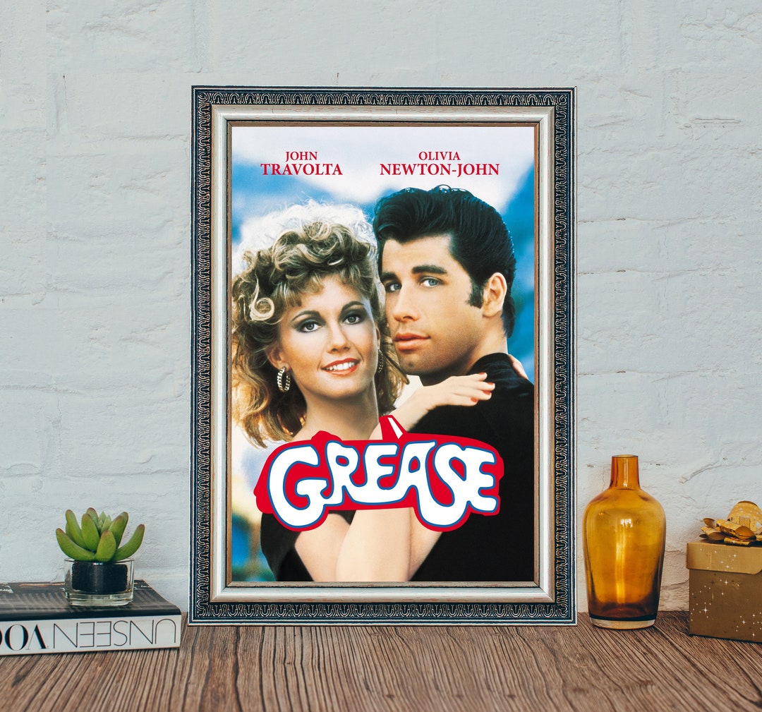 Grease Movie Poster, Grease Vintage Movie Canvas Cloth Poster - Etsy