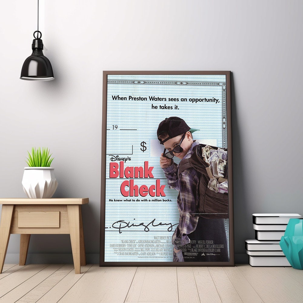 Blank Check Movie Poster Blank Check Classic Movie Poster - Etsy