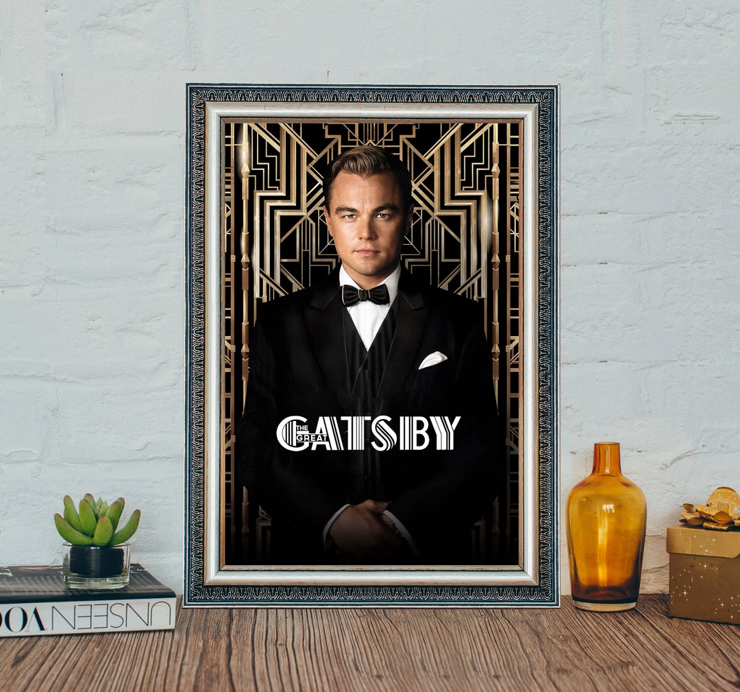 The Great Gatsby (2013) Movie Poster, Leonardo Dicaprio Classic Vintage ...