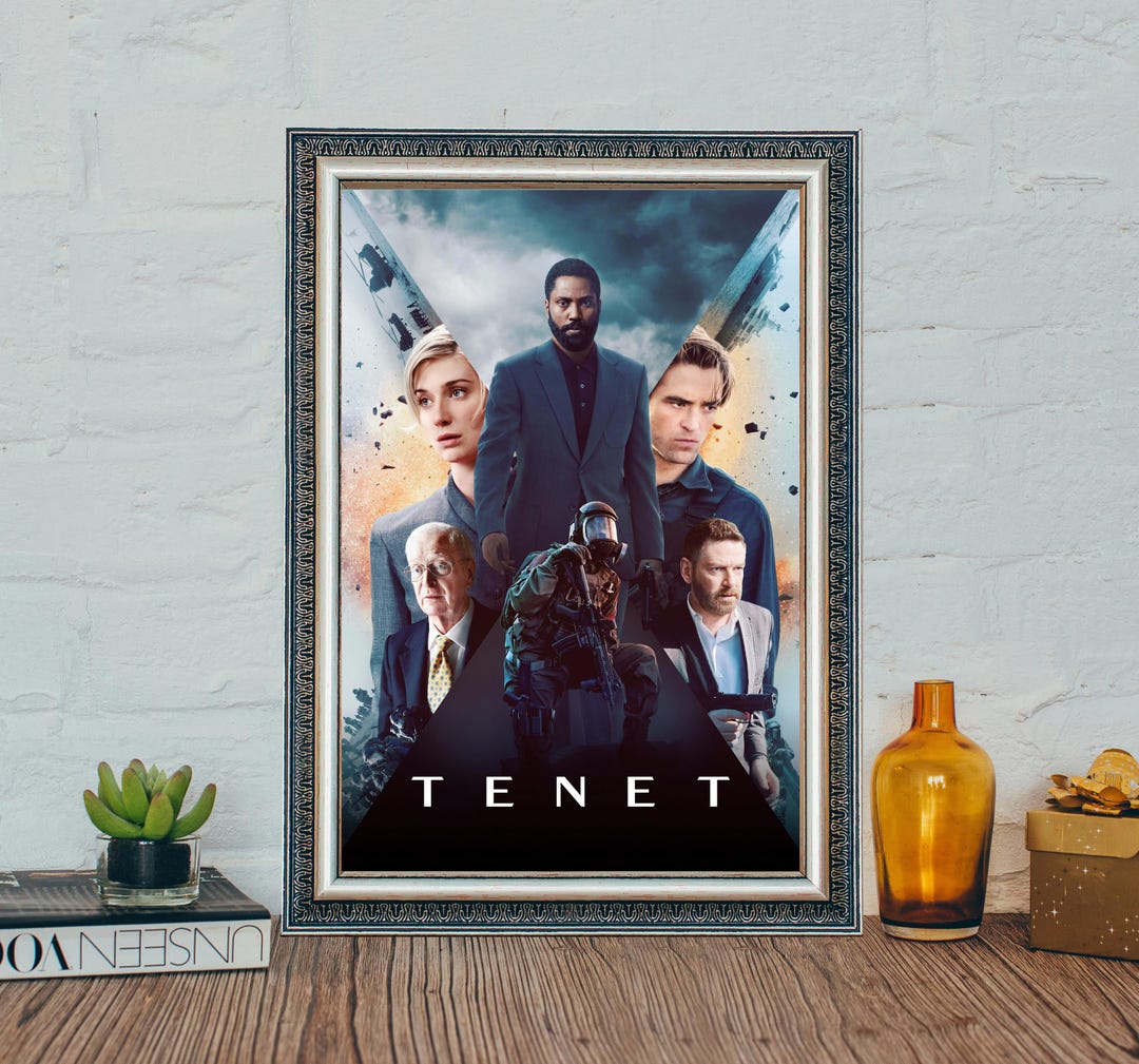 Tenet Movie Poster, Classic Science Fiction Film Poster, Christopher ...