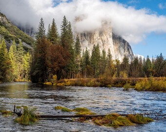 Yosemite El Capitan Heart, Merced River 5x7 Digital Print, Printable ...