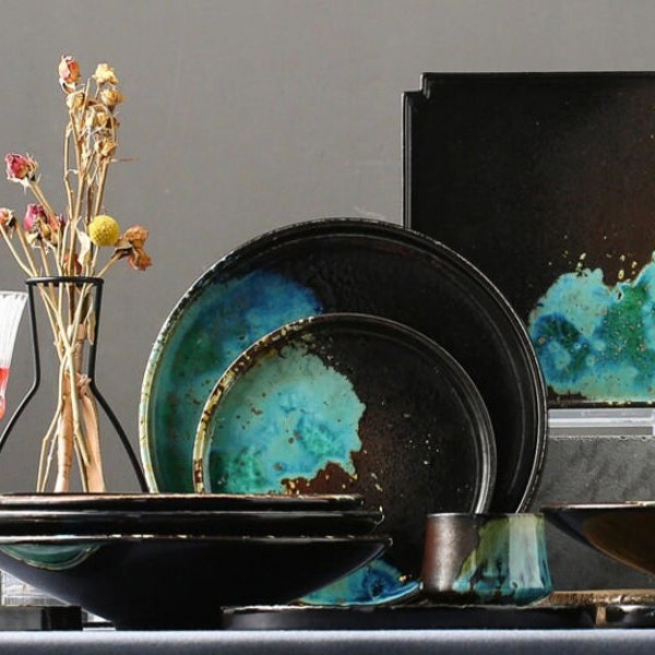 Ceramic Plate Set - Etsy