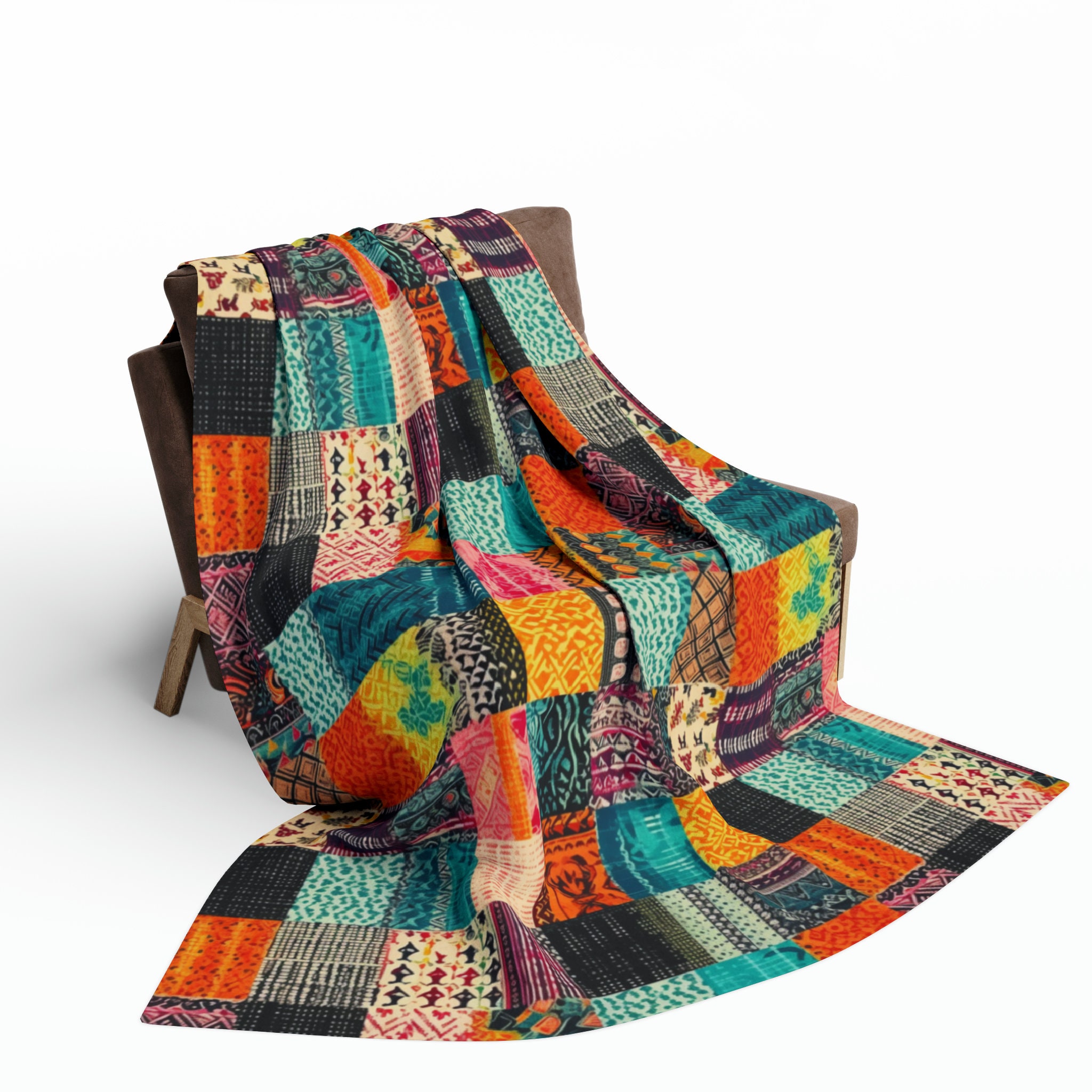 Indian Vintage Quilt - Arctic Fleece Blanket - Etsy