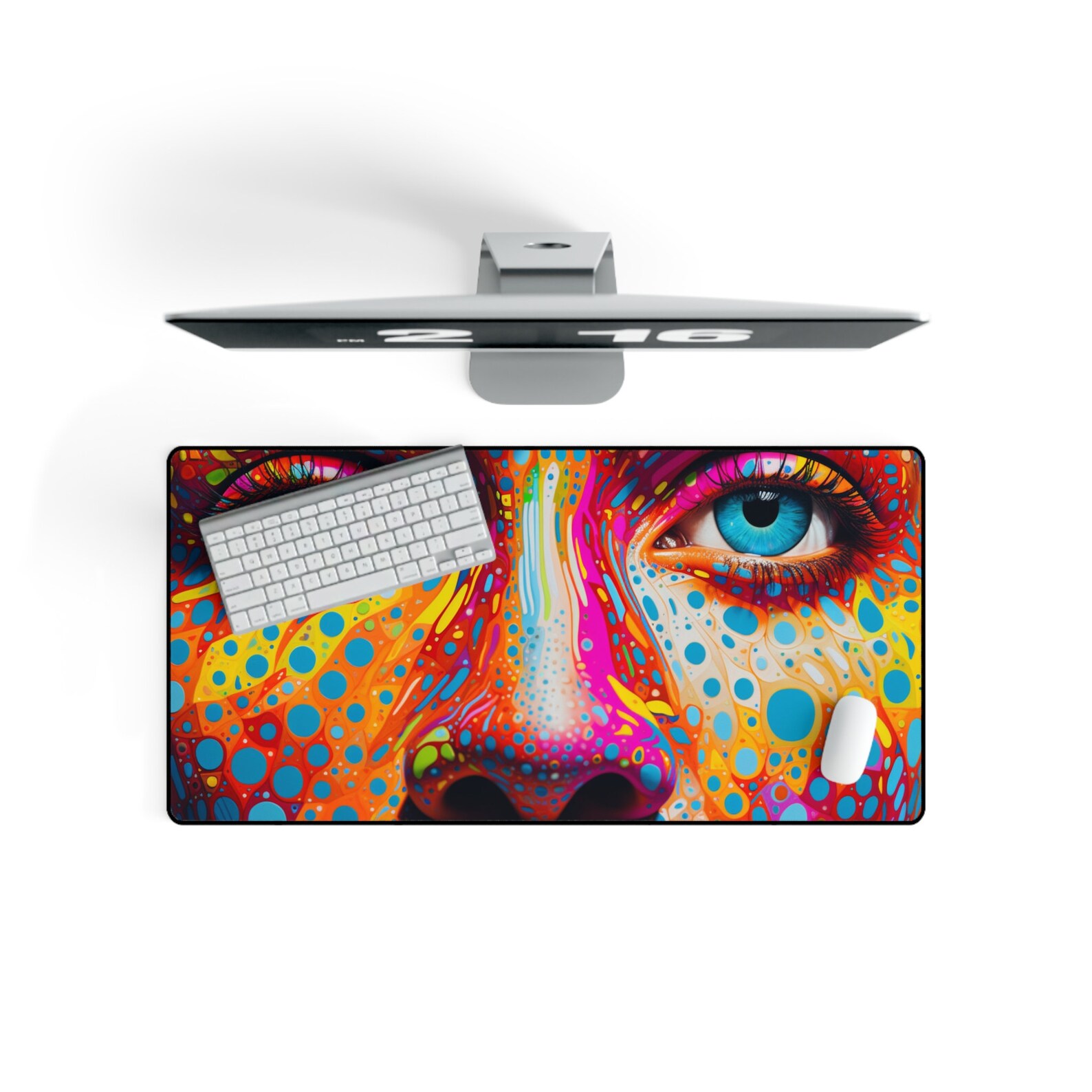 Colorful Face - Desk Mat - Etsy