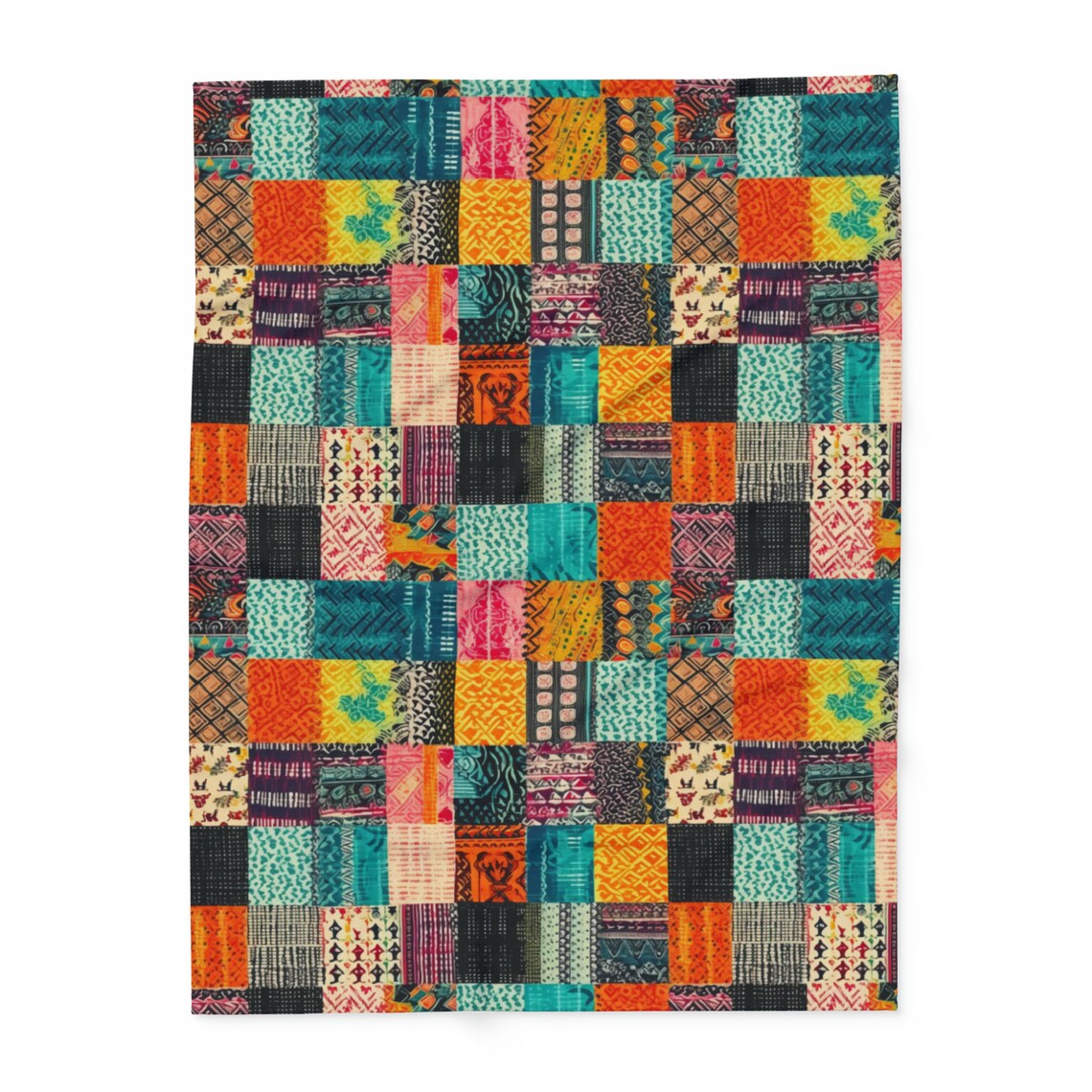 Indian Vintage Quilt - Arctic Fleece Blanket - Etsy