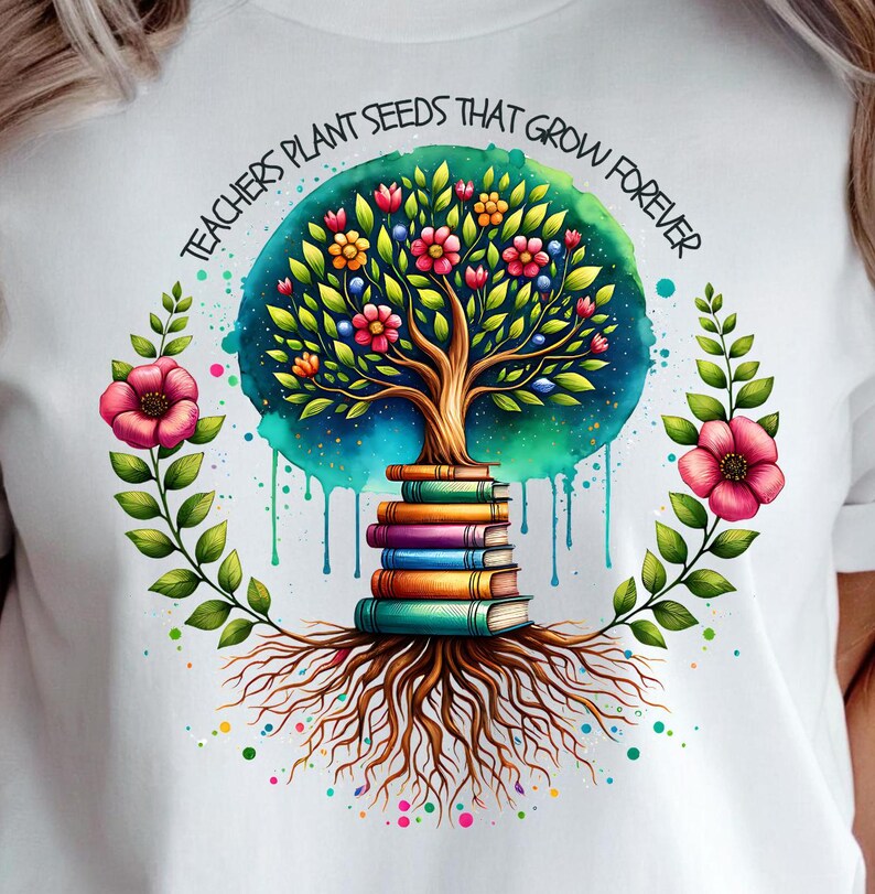 Teacher Appreciation PNG: Tree of Knowledge Design (digital Download ...