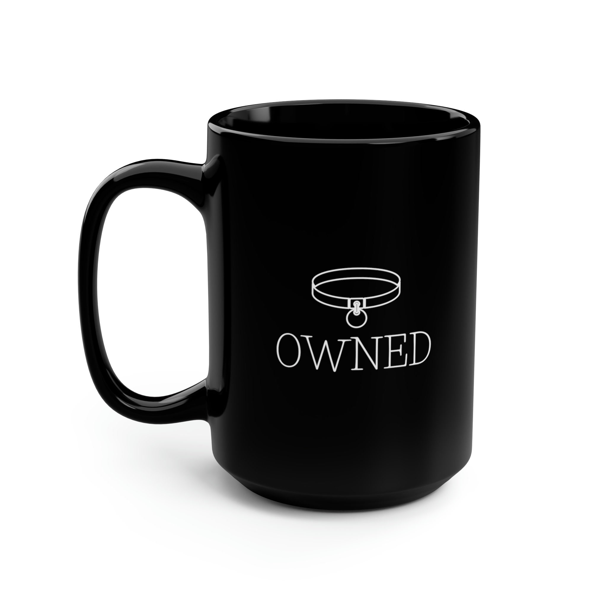 Femdom Owned Mug With a Collar, an Ownership Mug for a Sub, Kinky Gift ...