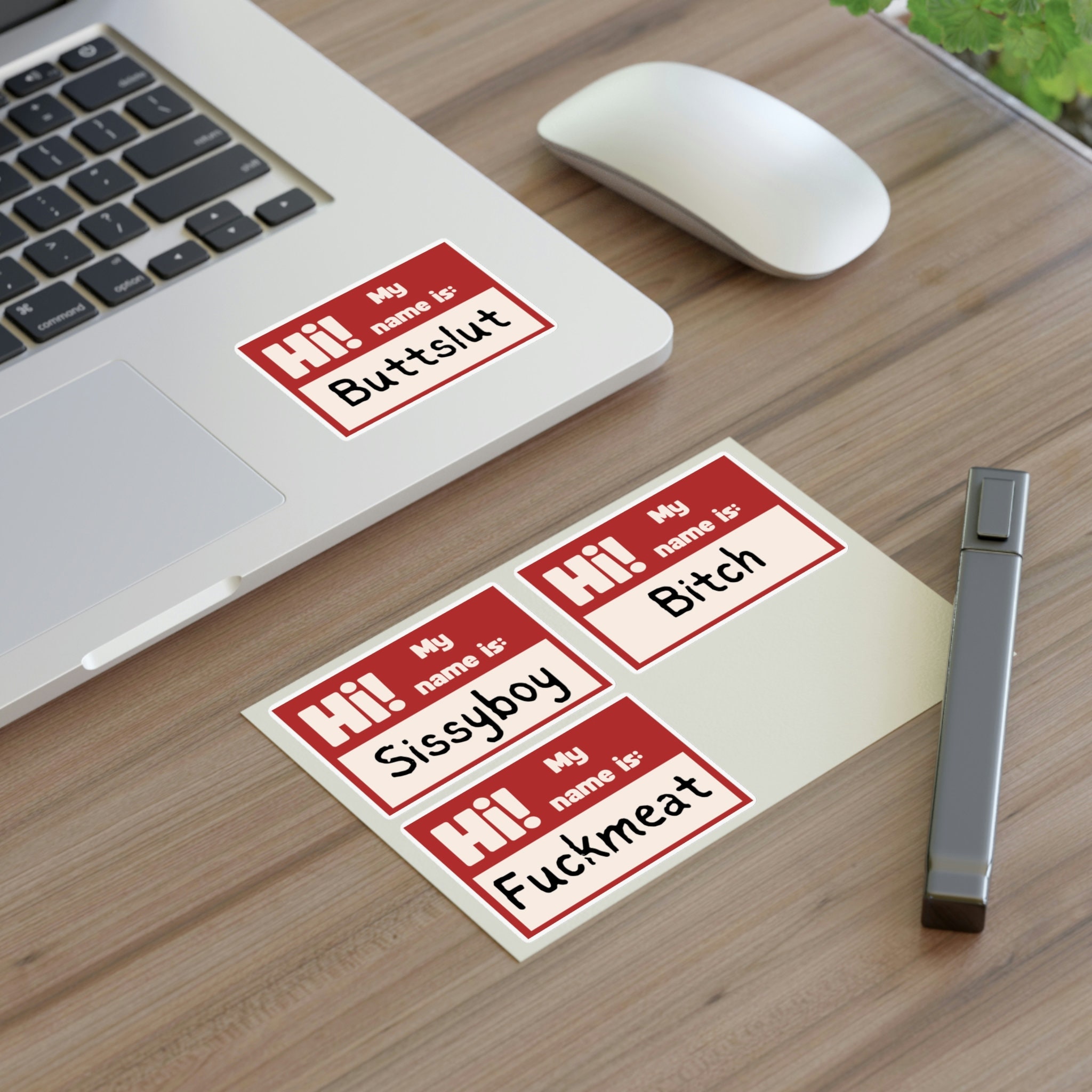 Sissy Submissive Name Sticker Sheets for BDSM Play - Etsy