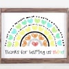 Cute Teacher Appreciation Fingerprint Art, Year End Personalized Gift ...