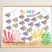 Fingerprint Fish Underwater Teacher Appreciation Gift, DIY Printable ...