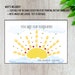 Sun Fingerprint Art Teacher Appreciation Gift, Printable 8x10 Editable ...