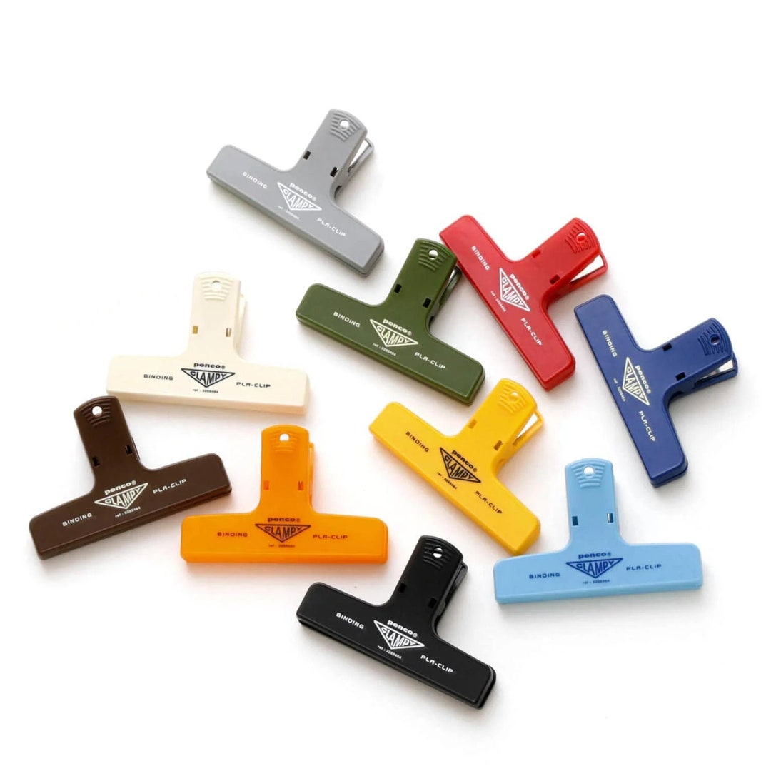 Penco Plastic Clip Clamp 10 Colors ivory, Black, Orange, Navy, Khaki ...