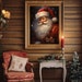 Vintage Christmas Wall Art/christmas Wall Decor/magical Santa - Etsy