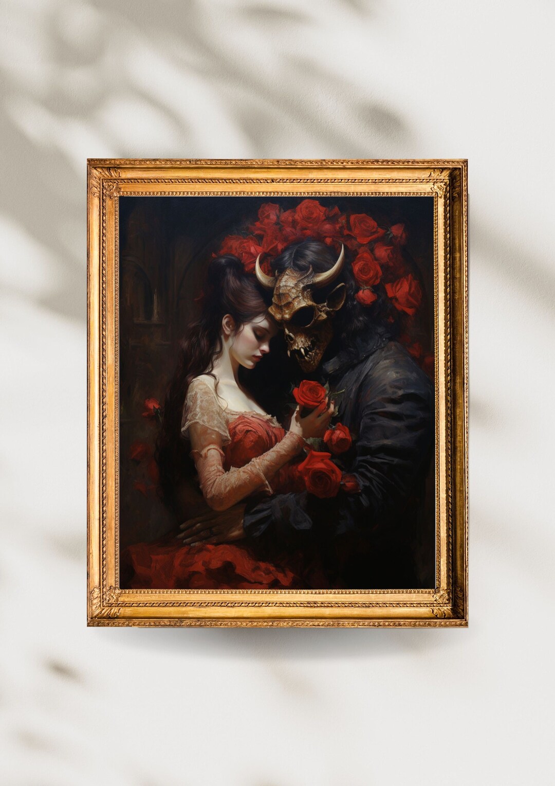 Victorian Gothic Lady/dark Academia/ghost Painting/witchy Room Decor ...