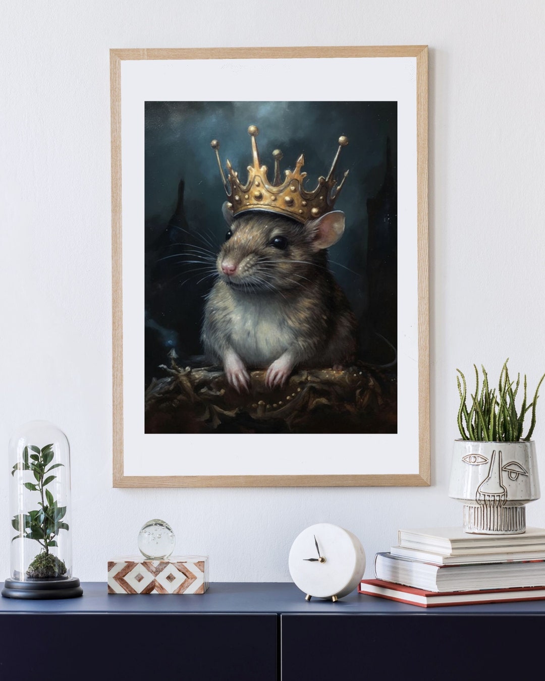 Rat King/dark Academia/cottage Core/rat/witchy Room Decor/gothic Home ...