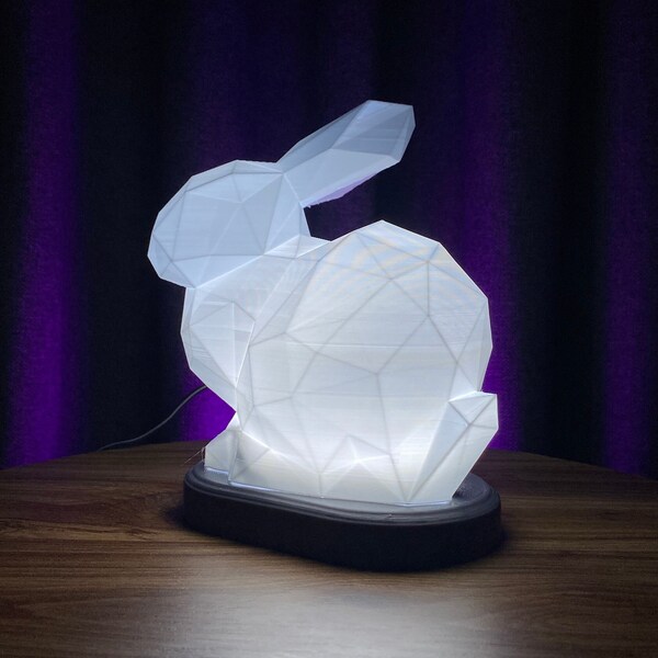 Rabbit Lamp - Etsy